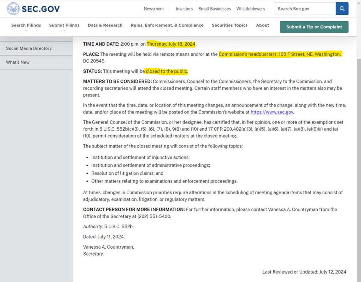 "美 SEC, 다음주 리플과 비공개 회의...소송 합의 논의 할 듯"